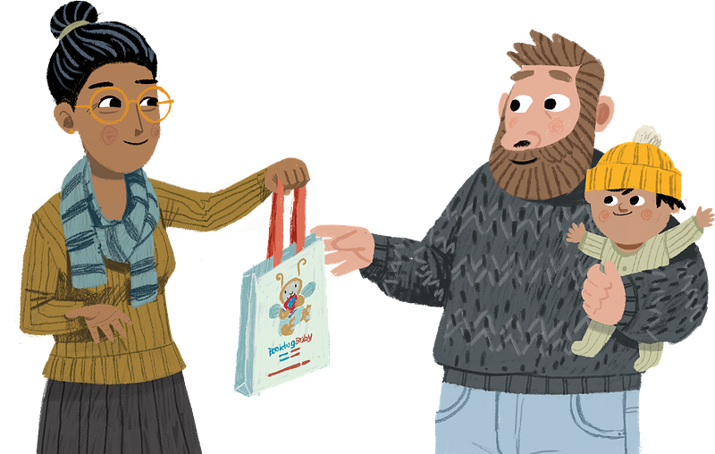 Gifting Bookbug baby and toddler bags - Scottish Book Trust